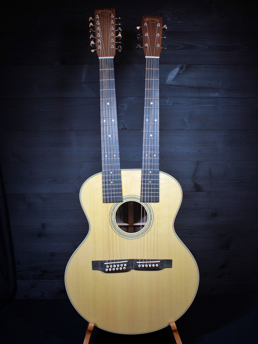 Martin Grand J-28E DN Double Neck Standard Series Acoustic-Electric Gu ...