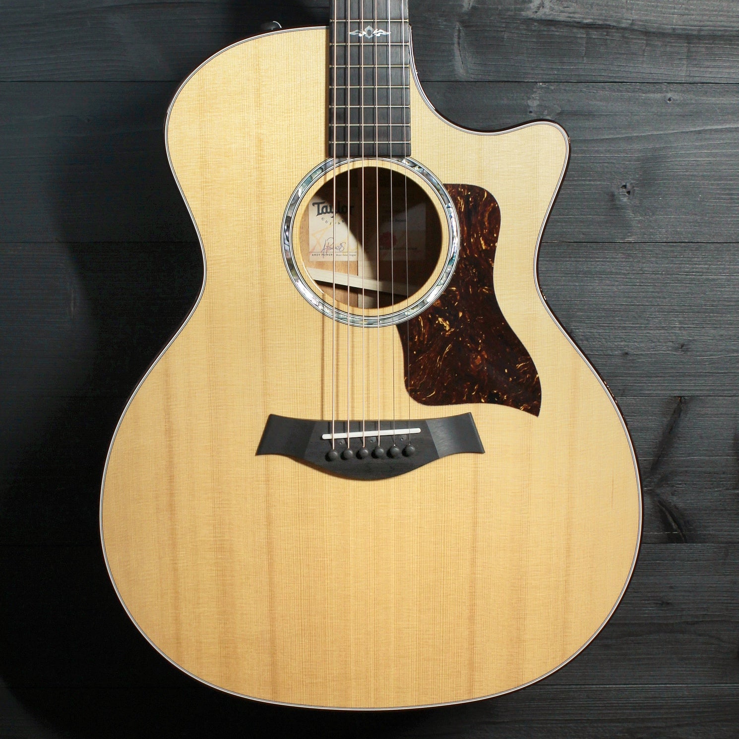 Pre-Owned Taylor 414ce Custom Select Mahogany / Cedar Acoustic-Electri ...