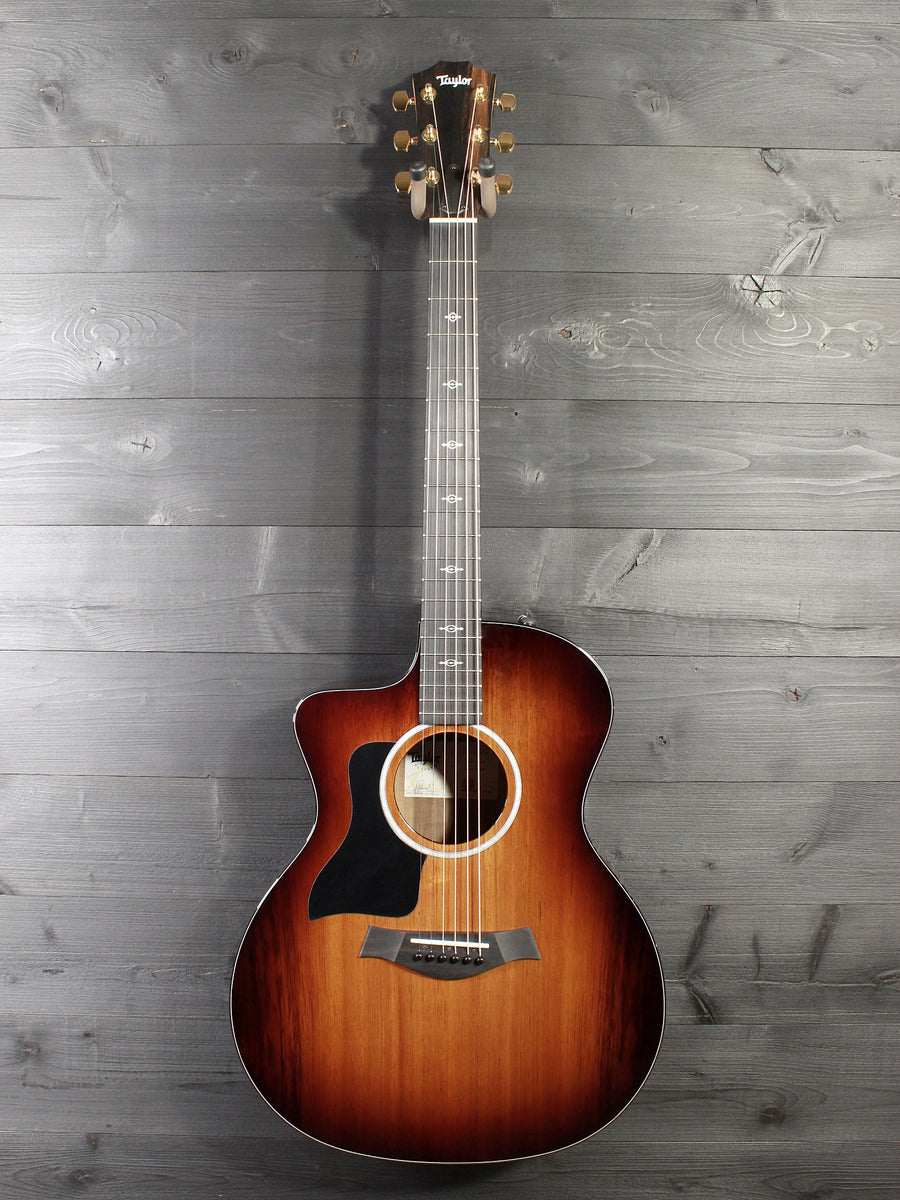 Taylor 224ce K-DLX Left-Handed Koa Deluxe Grand Auditorium Acoustic-El ...
