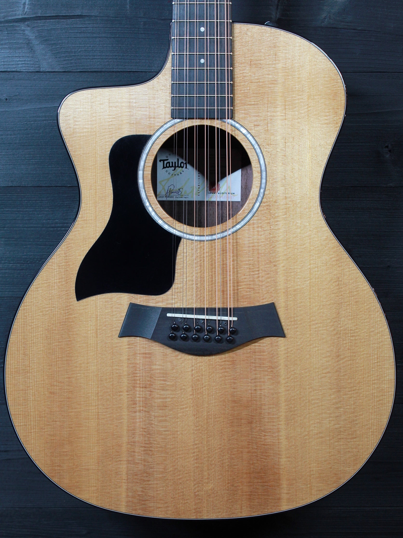 Taylor 254ce Plus Left-Handed 12-String Rosewood Acoustic-Electric Gui ...