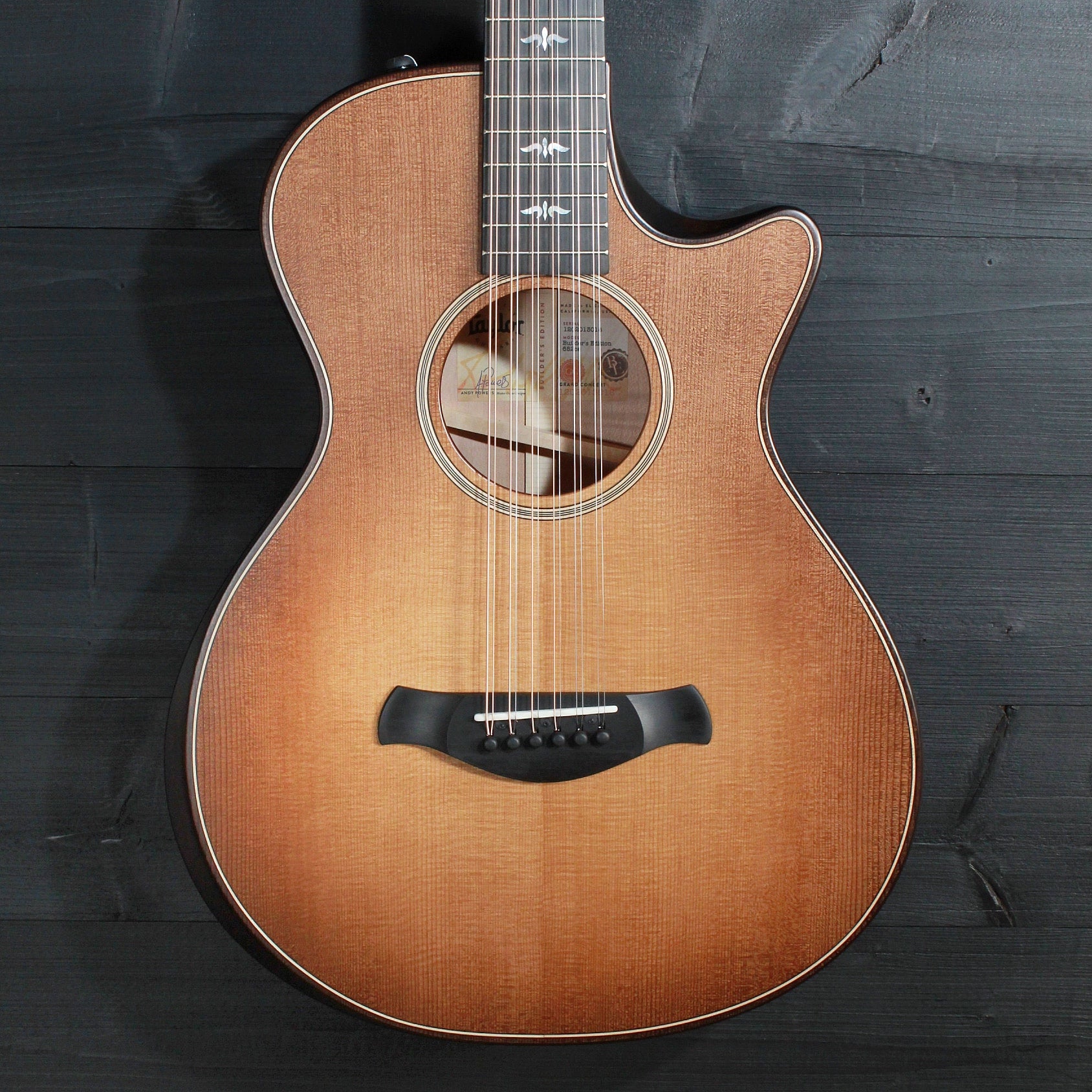 Taylor Builder’s Edition 652ce WHB 12 Fret / 12 String – Tobias Music